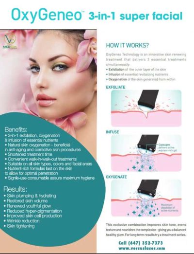 Oxygeneo 3-in-1 Super Facial | VS MedSpa Laser Clinic